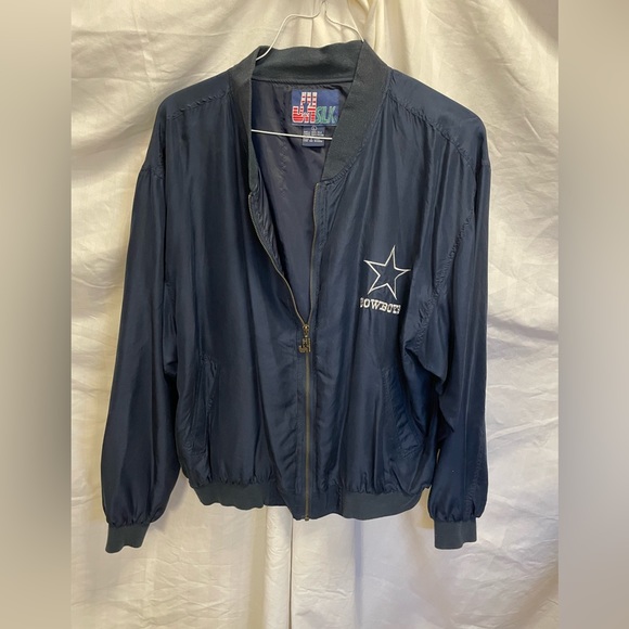 JH Silk | Jackets & Coats | Jh Silk Dallas Cowboy Jacket Large Bomber ...